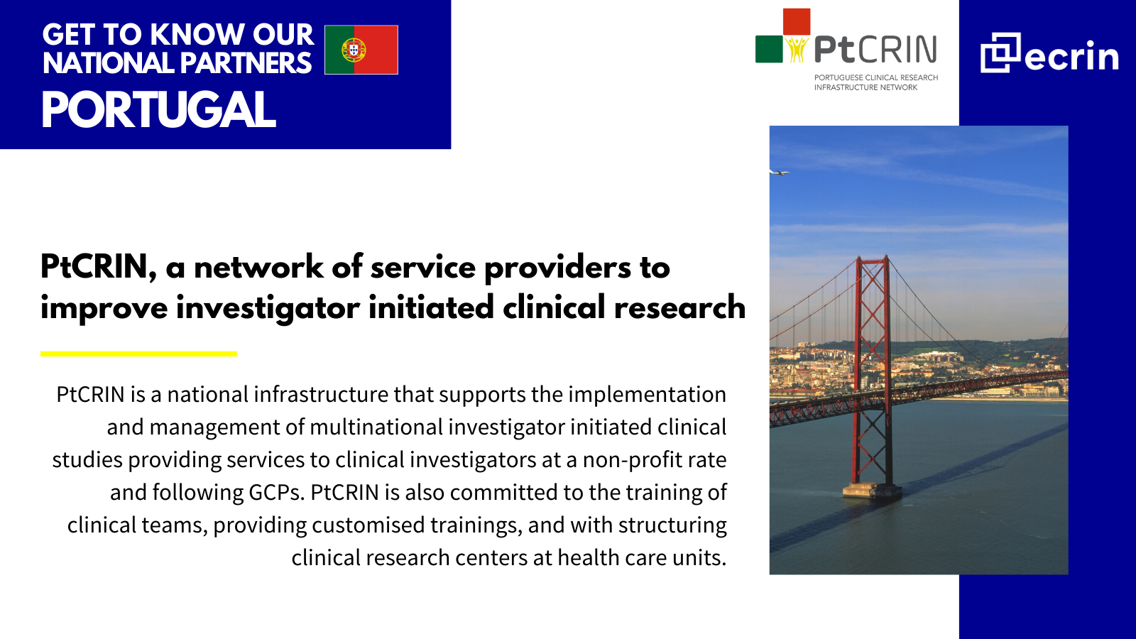 Get to know our National Partner: PtCRIN | Ecrin