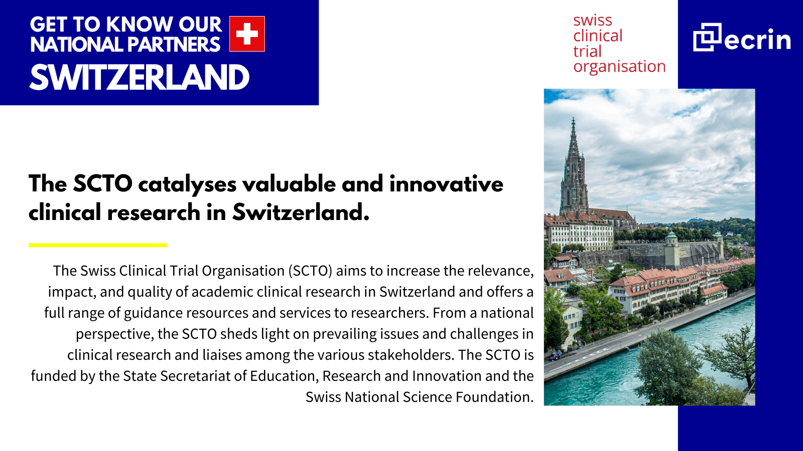 Get to know our National Partner: SCTO | Ecrin